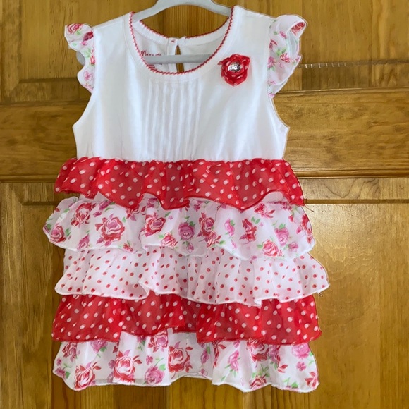 Nanette Girls | Shirts & Tops | Nannette Girls Ruffle Top Roses ...